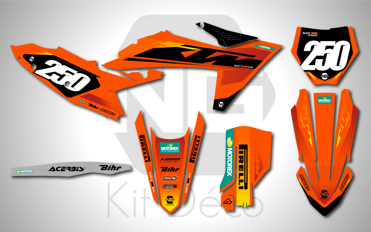 Kit déco KTM SX / SXF ORIGINALITY 2025 50 65 85 125 250 35 450