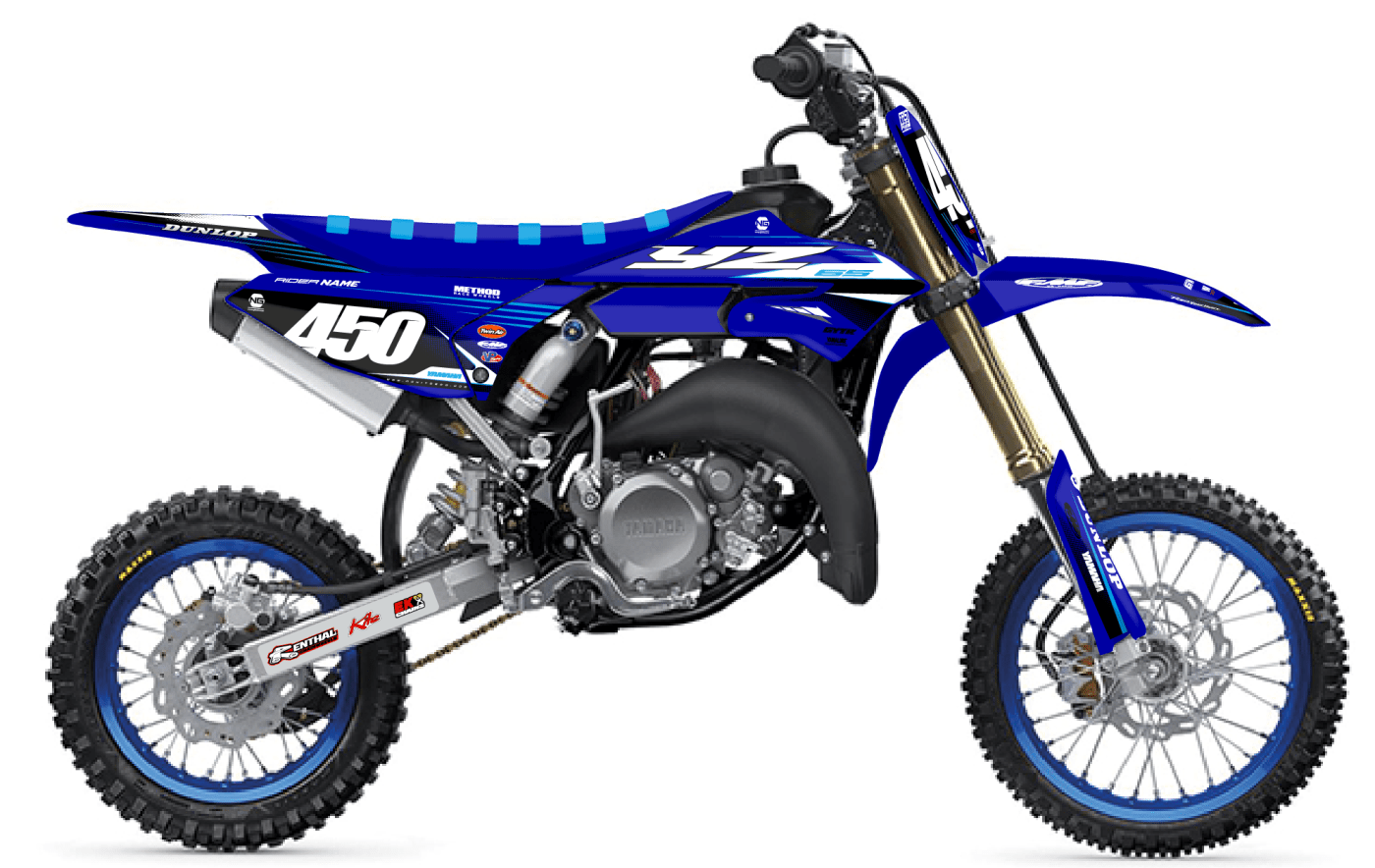 Kit déco Yamaha PW / YZ / YZF ORIGINALITY séries 2025 50 65 80 85 90 ...