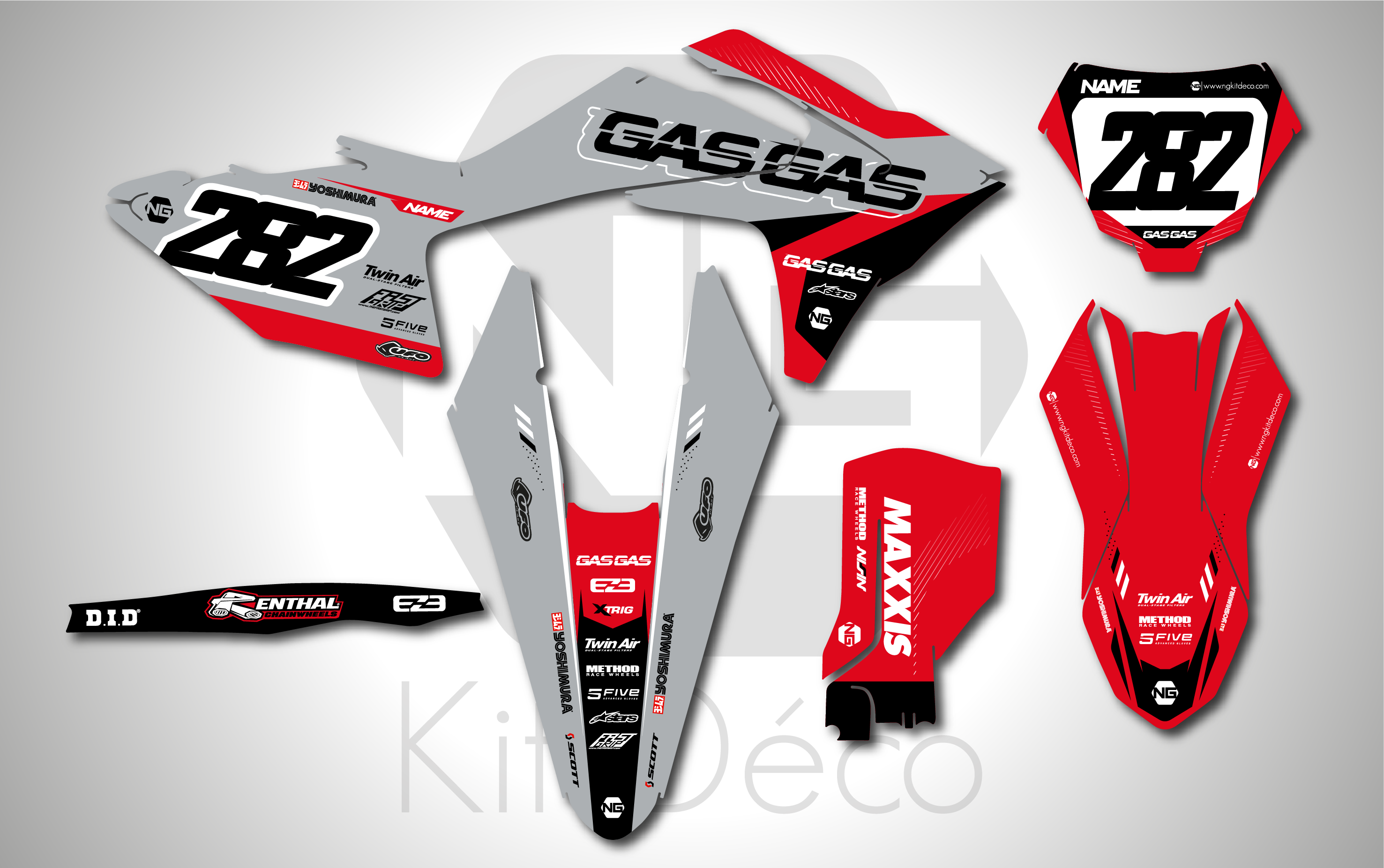 Kit déco GASGAS MC / MCF BIONIC Séries 50 65 85 125 250 350 450