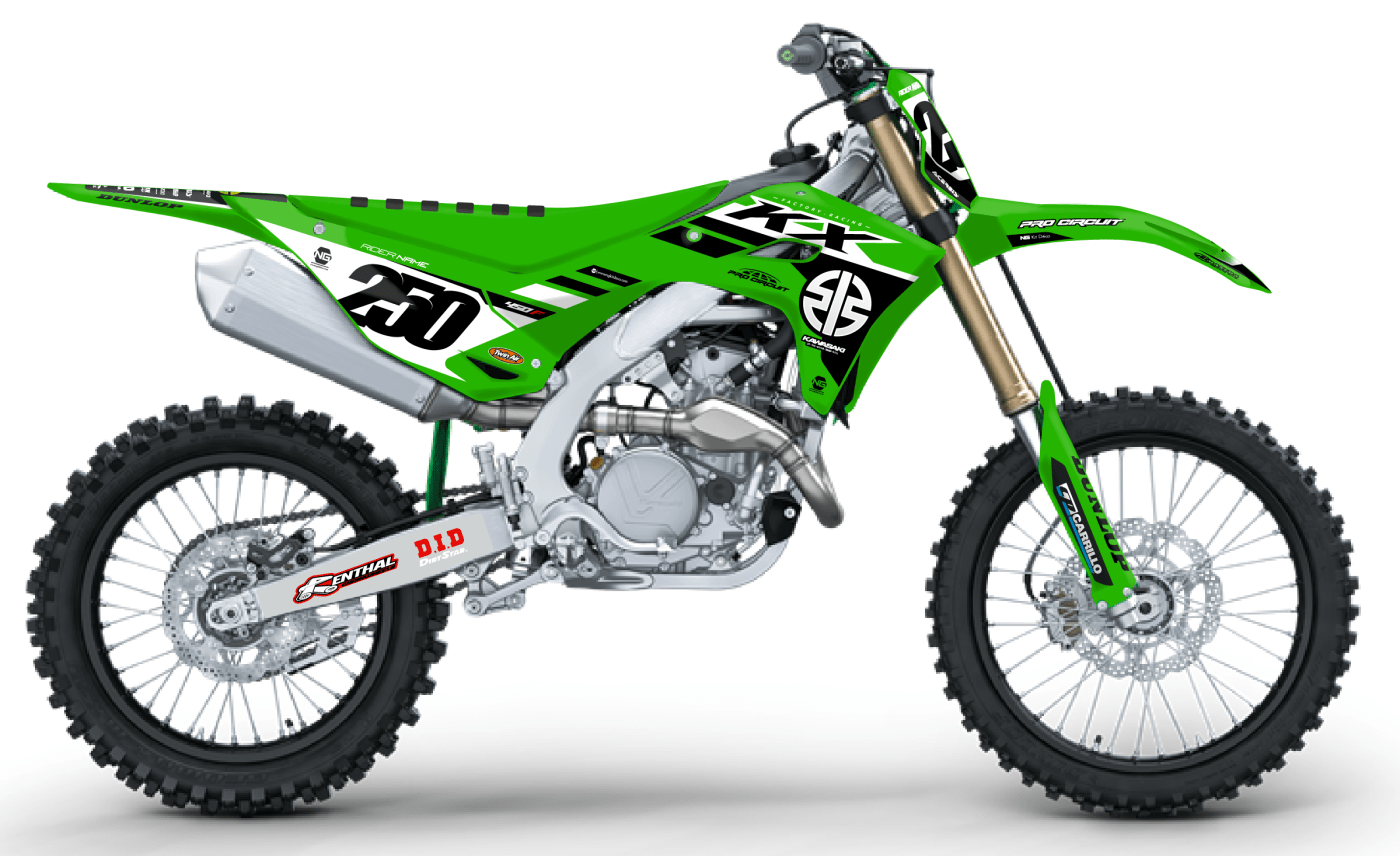 Kit déco Kawasaki KX / KLX / KXF ORIGINALITY 2025 60 65 80 85 110 125 ...