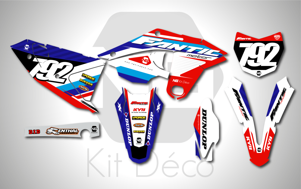 Kit déco FANTIC XX / XXF PATRIOT Séries 125 250 450