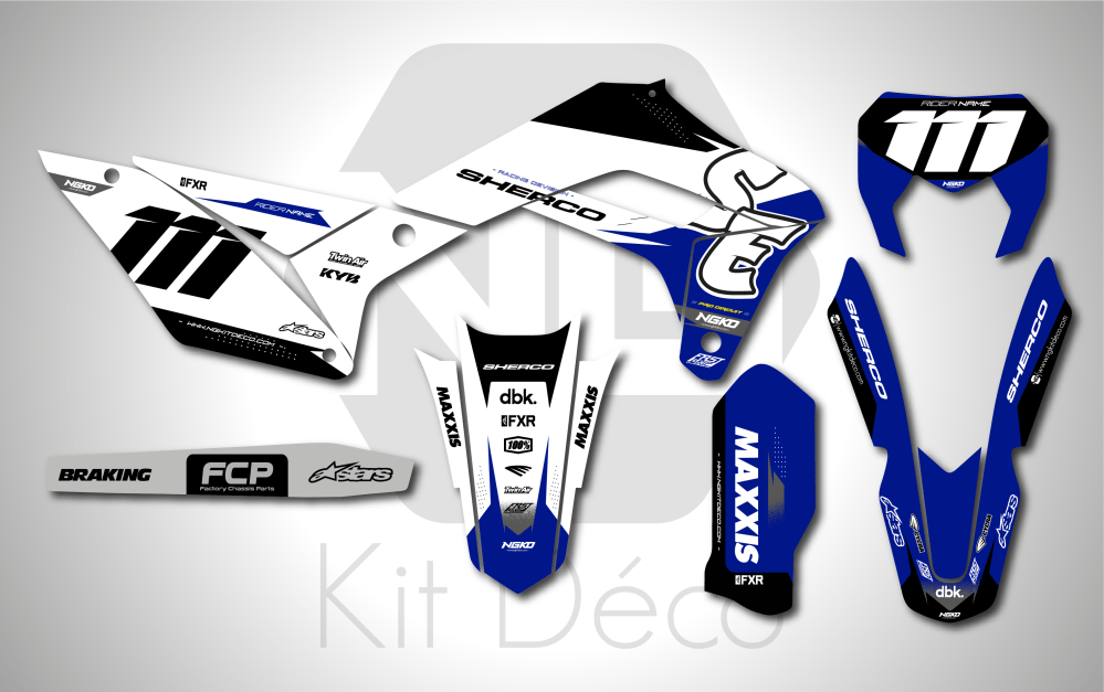 Kit déco SHERCO SE / SEF COL Séries 125 250 300 450 500 4.5 .51