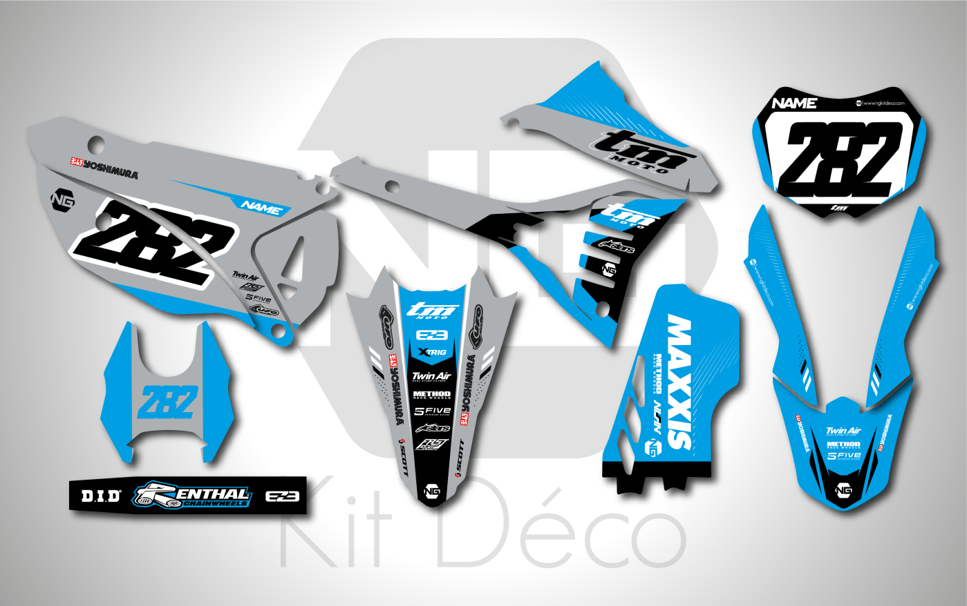 Kit déco TM Racing EN / FI BIONIC Séries 125 144 250 300 400 450