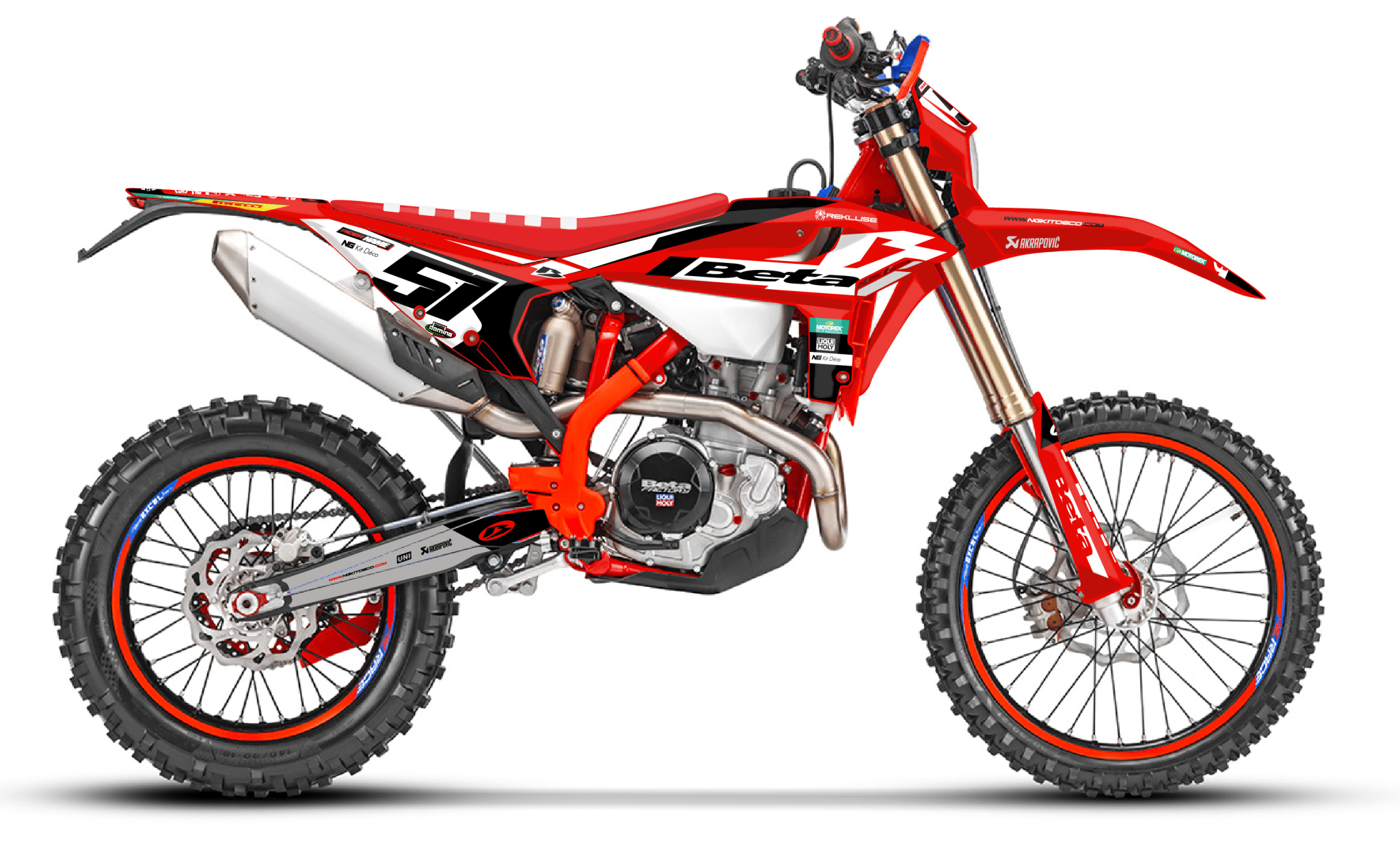 Kit déco BETA RR / LC / Xtrainer FAB Séries 125 200 250 300 350 390 430 480