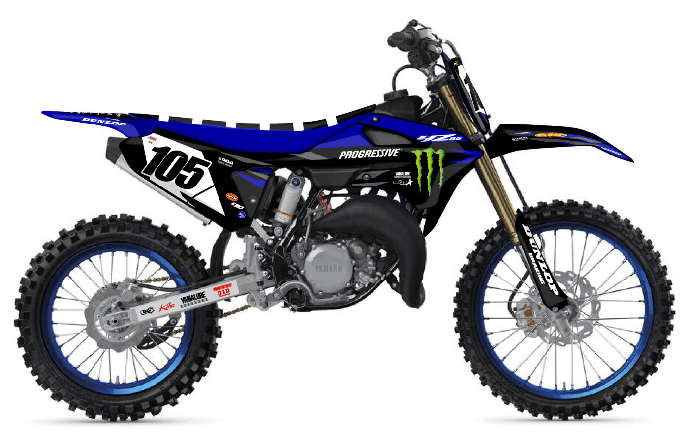 Kit déco Yamaha PW / YZ / YZF FACTORY 2025 50 65 80 85 90 110 125 250 450