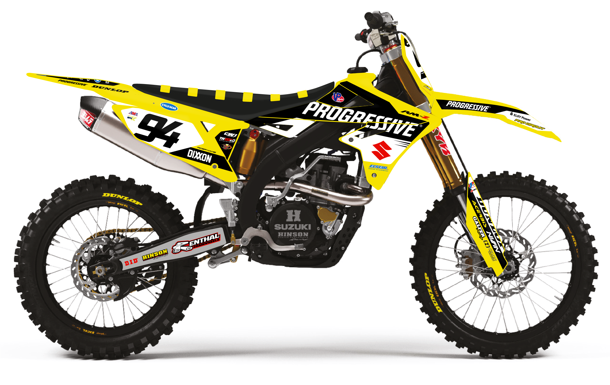 Kit déco Suzuki RM / RMZ Factory 2025 65 70 85 110 125 250 450
