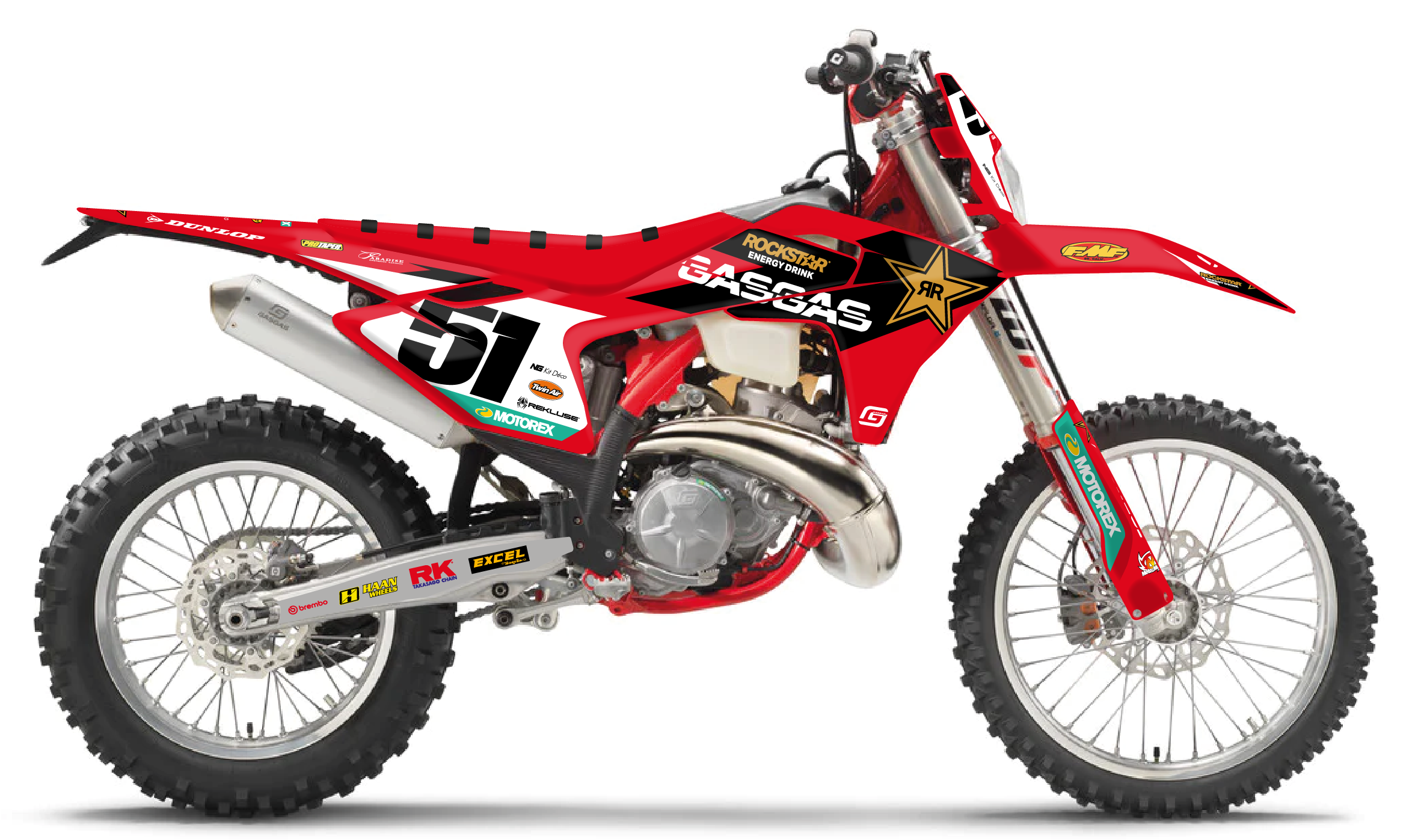 Kit déco GASGAS EC / ECF Factory 2025 125 200 250 300 350 450