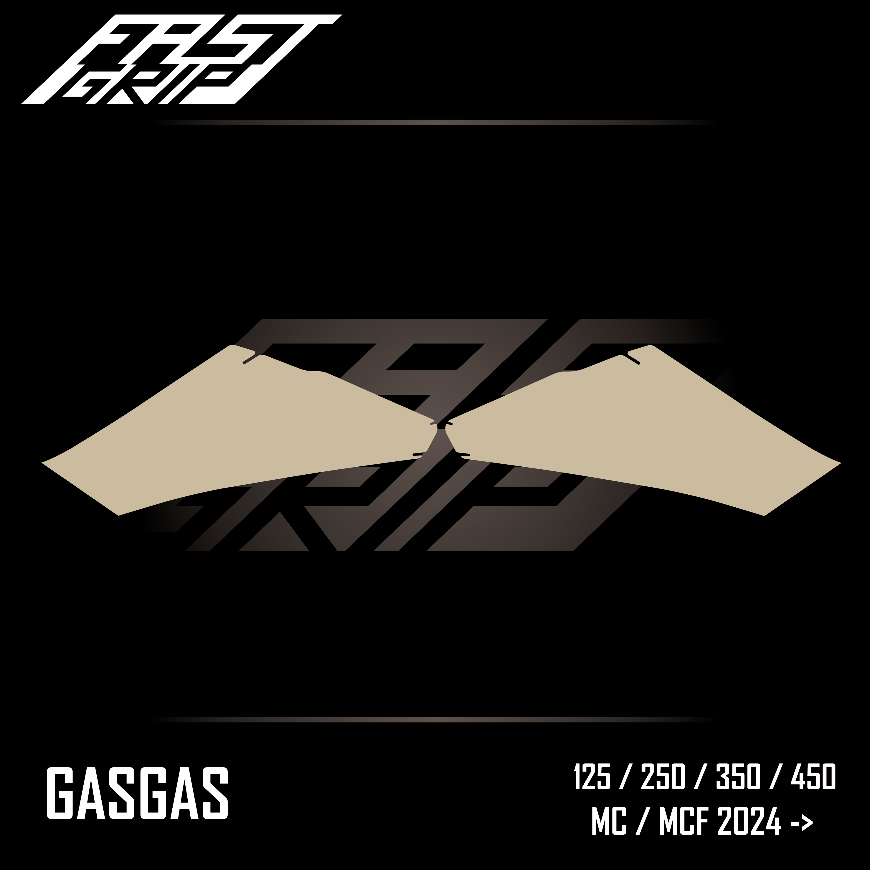 FAST GRIP Protection ouïes de radiateur GASGAS 125 / 250 / 350 / 450 MC & MCF 2024 -> 2026 SOFT ...