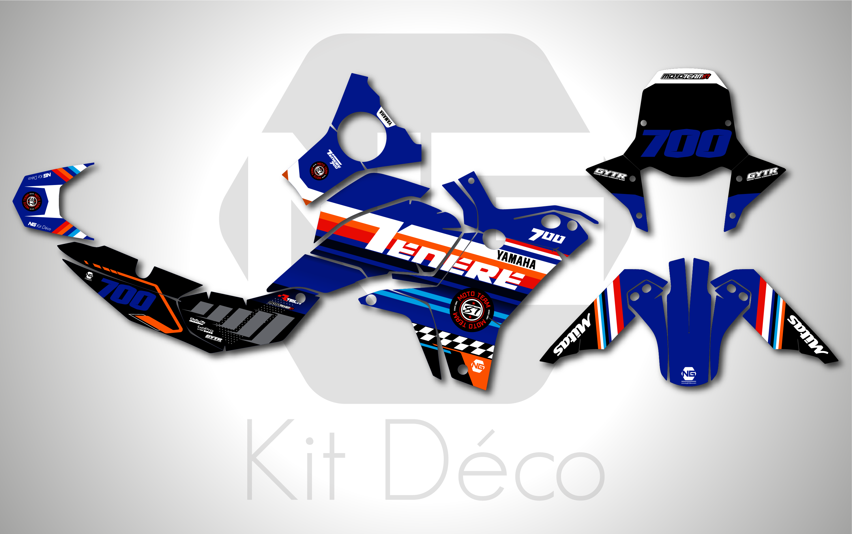 Kit déco Yamaha 700 TENERE MT81 2024 - NG kit déco T7