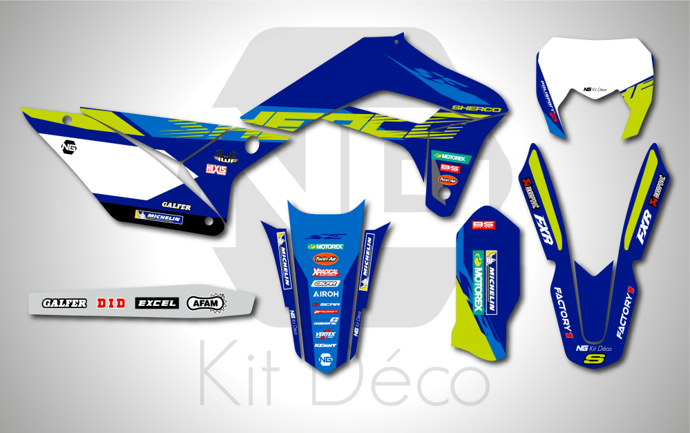 Kit déco SHERCO SE / SEF ORIGINALITY 2026 125 250 300 450 500 4.5 .51