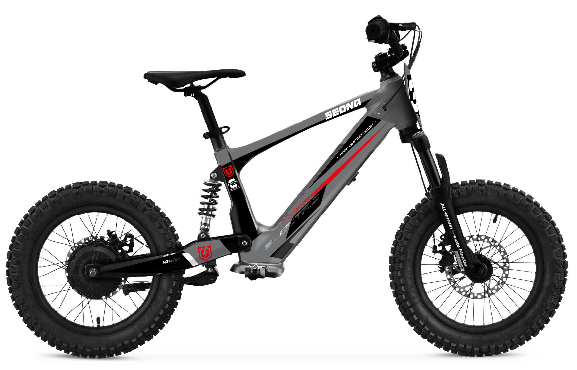 Kit déco Draisienne SEDNA SX 16 WIN Séries ROUGE - NG kit déco